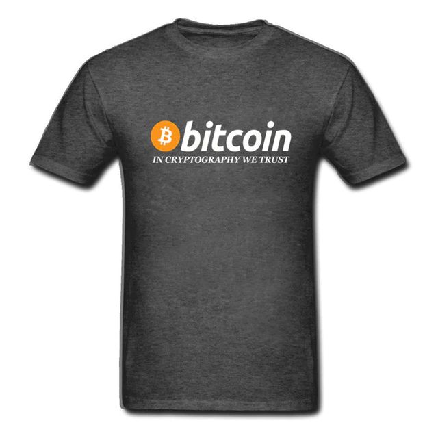 In Cryptography We Trust Bitcoin T-shirt [30 Colours]
