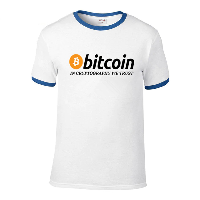 In Cryptography We Trust Bitcoin T-shirt [30 Colours]